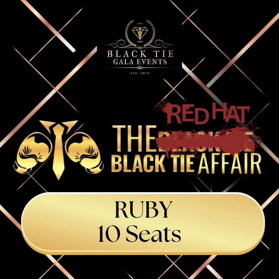 RUBY Table - 10 Seats (BTBE 4) | Black Tie Black Eye